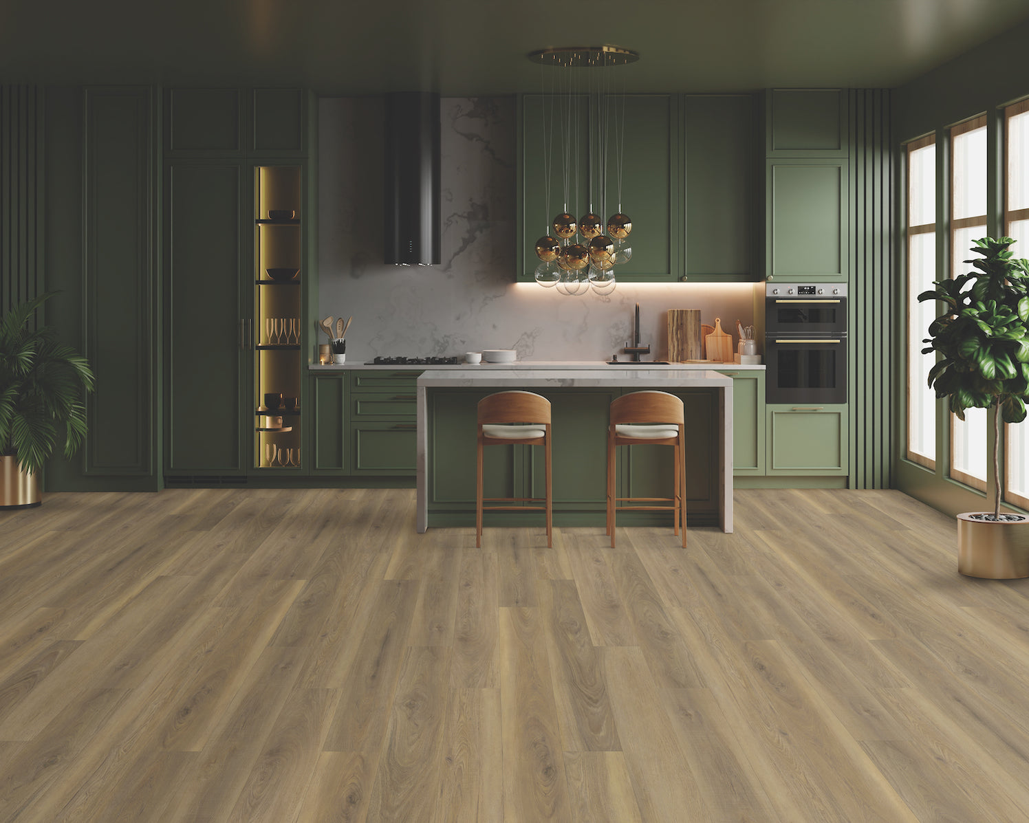 Boardwalk Luxury Vinyl Flooring in American Hickory | TRUCOR